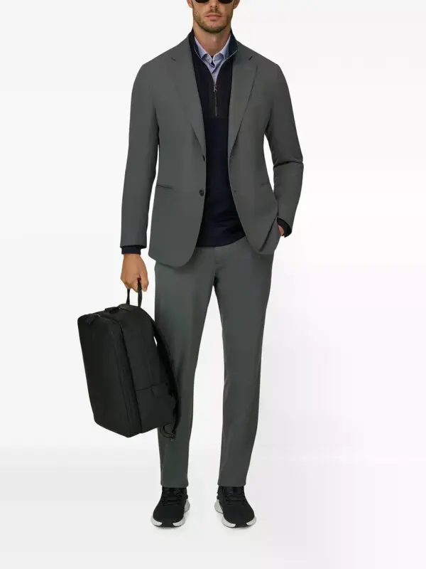 Boggi Milano Blazer In Stretch Nylon Canneté B Tech
