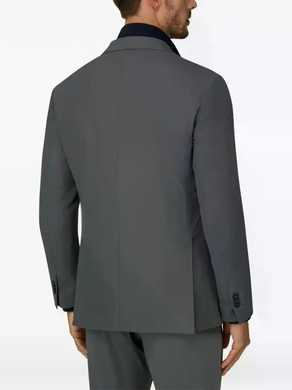 Boggi Milano Blazer In Stretch Nylon Canneté B Tech