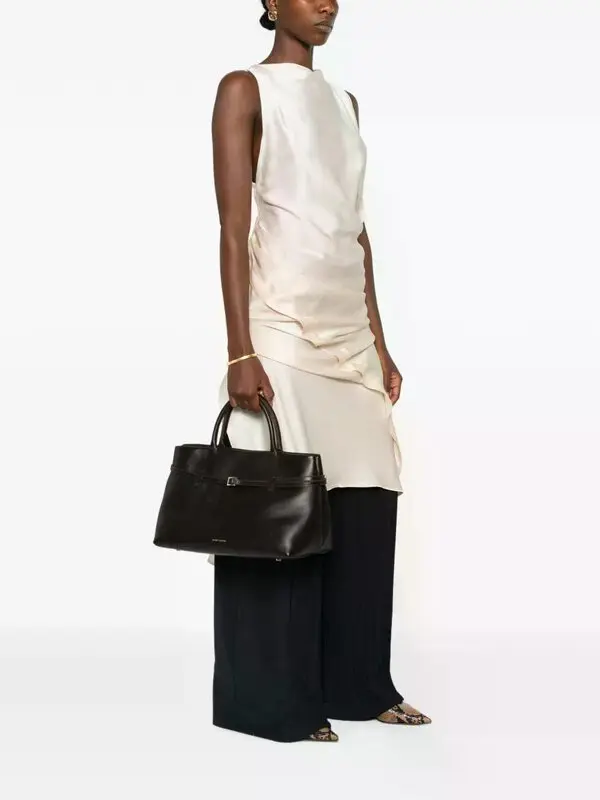 Manu Atelier 35 Le Cambon Leather Tote Bag - Brown