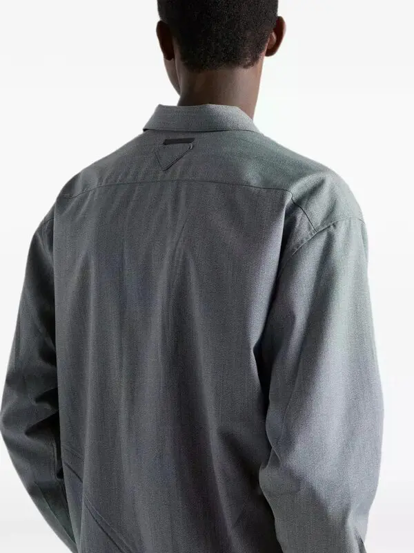 Prada Wool Zipper Shirt