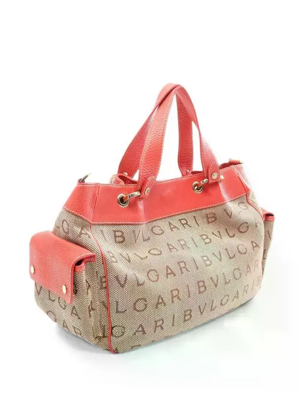 BVLGARI 2000s Logomania Tote Bag - Neutrals