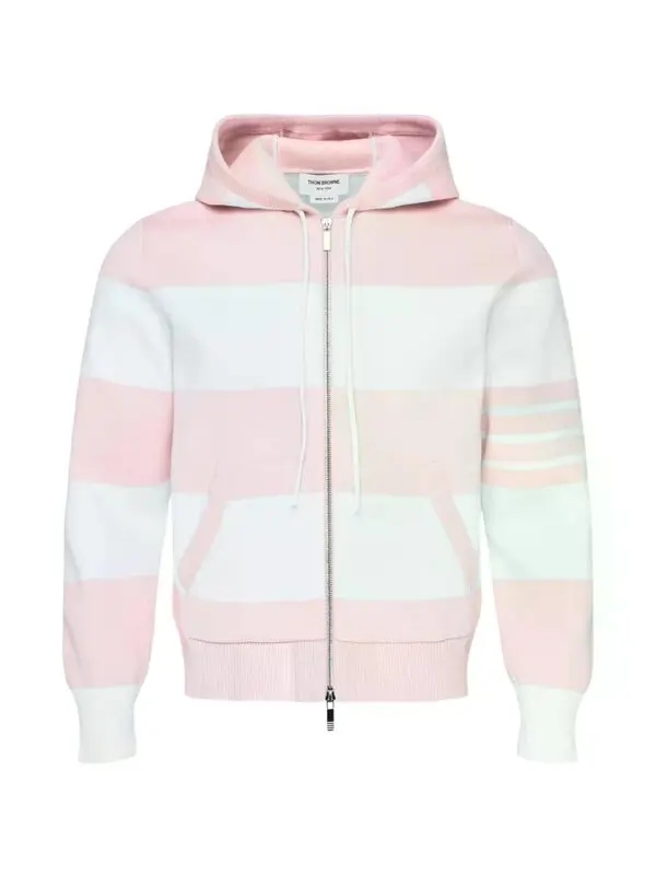 Thom Browne 4-bar Stripe Hector Hoodie - Pink