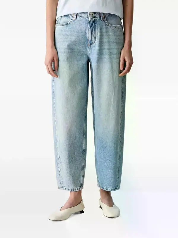 Marc O'polo Faded Barrel-leg Jeans - Blue