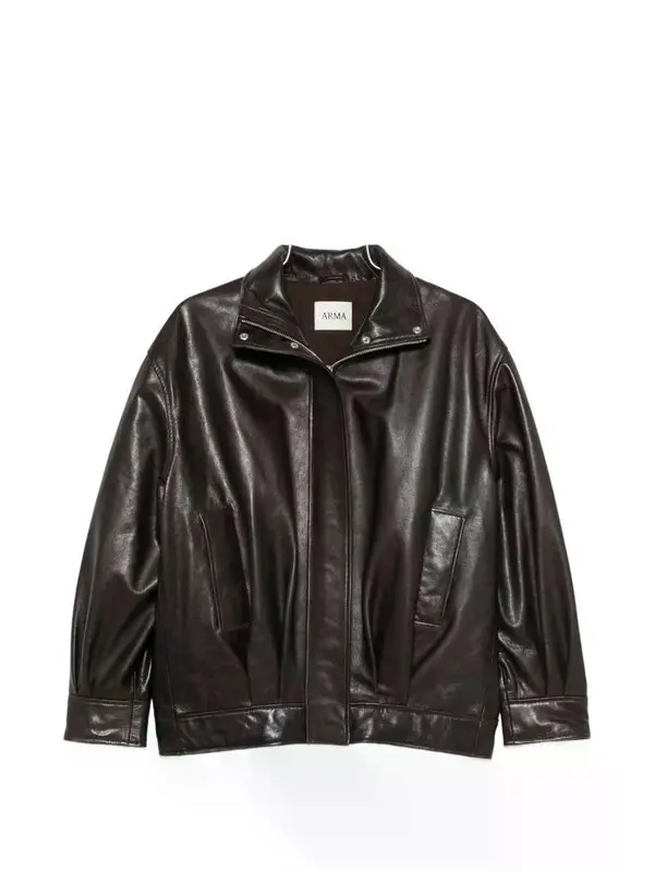 ARMA Paula Leather Jacket - Brown