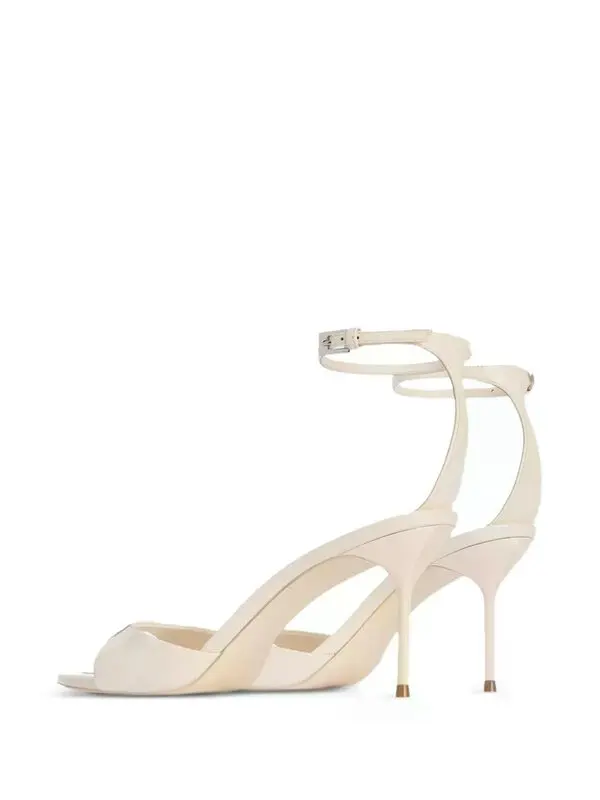 Paris Texas Lidia Patent-leather Sandals - Neutrals