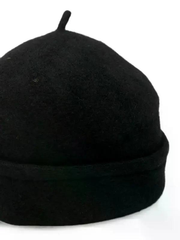 RANRA Logo-embroidered Felt Beanie Hat