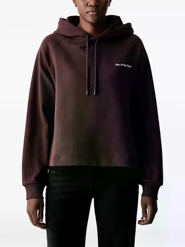 Marc O'polo Logo-print Hoodie - Brown