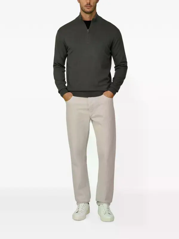 Boggi Milano Jeans In Stretch Denim - Neutrals