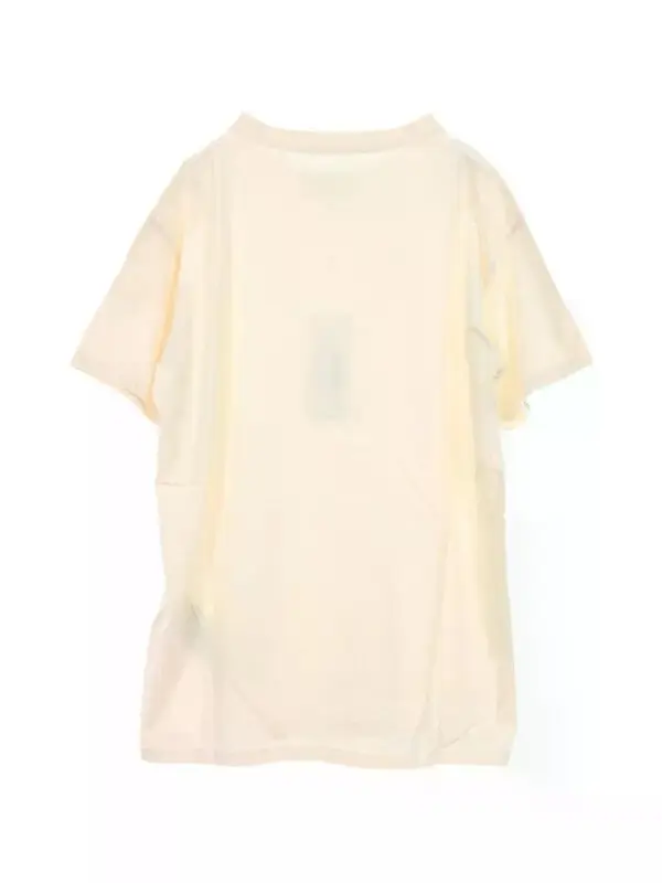 MAISON MARGIELA 2020s Logo Print Short Sleeve T-shirt - Neutrals