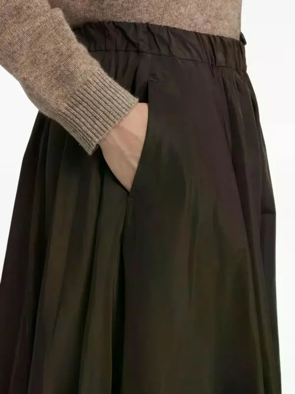 Aspesi Elasticated-waistband Flared Midi Skirt