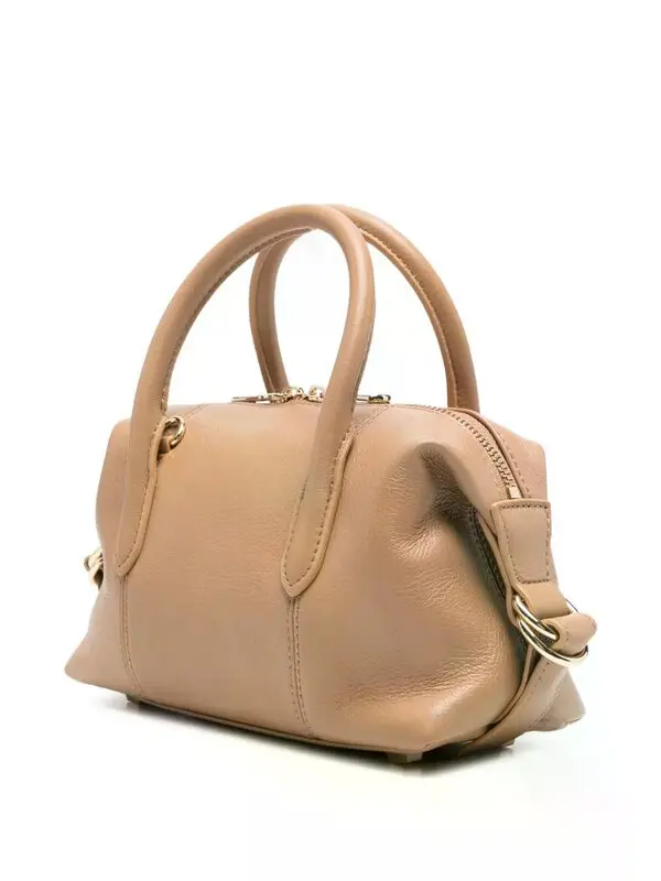 Patrizia Pepe Mini Leather Tote Bag - Neutrals