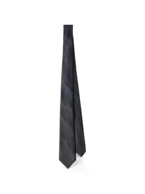 Prada Silk Tie - Grey