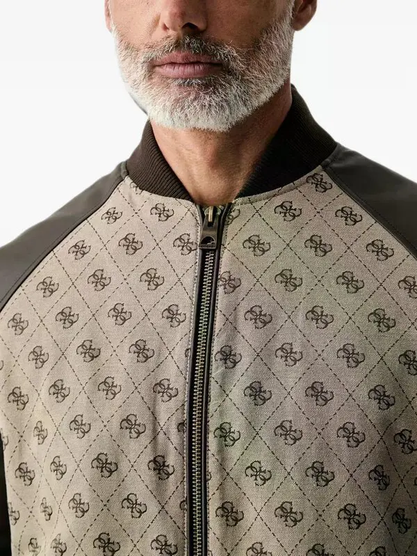 Guess Logo-monogram Bomber Jacket