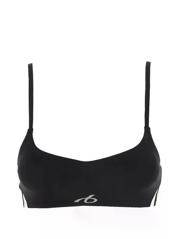 Balenciaga Logo-print Cropped Top - Black