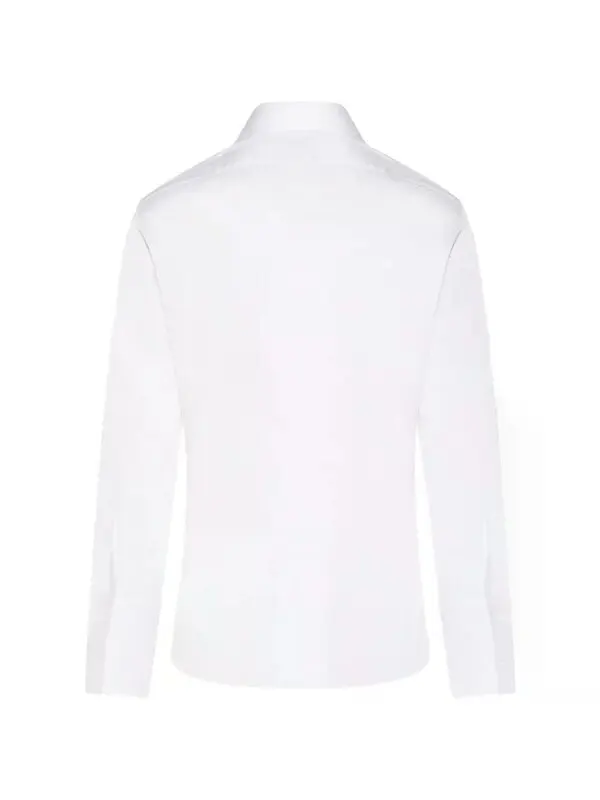 BARBA NAPOLI Spread-collar Long-sleeve Shirt - White