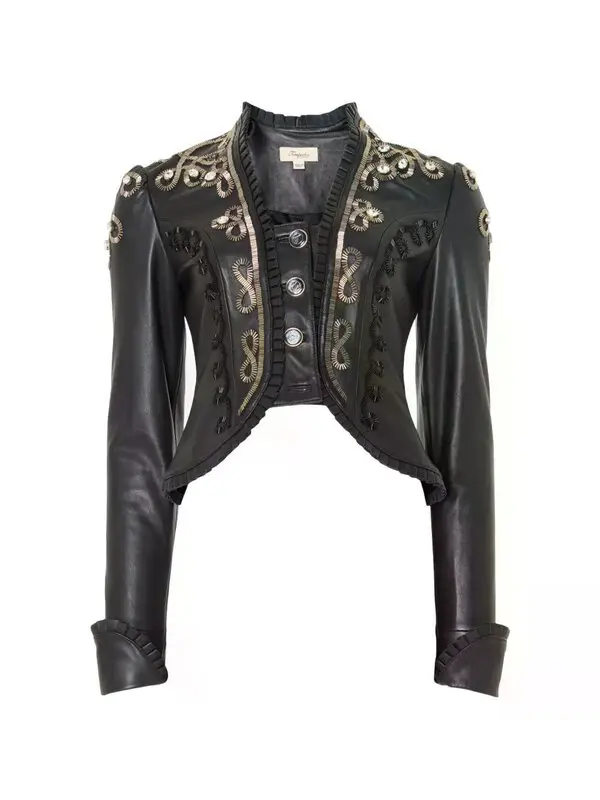 TEMPERLEY LONDON Balthazar Embroidery Jacket - Black