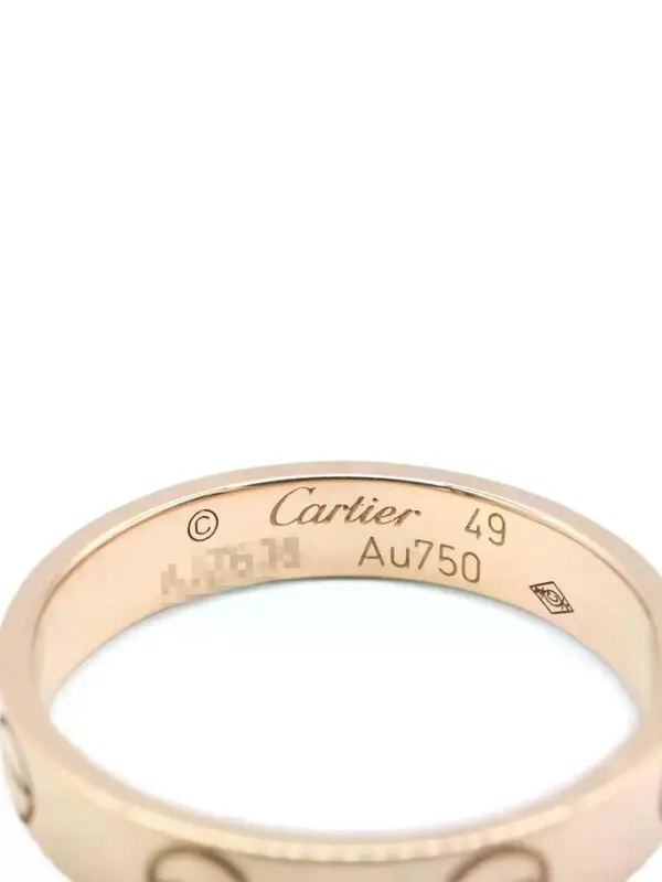 Cartier 18k Rose Gold Mini Love Ring - Pink