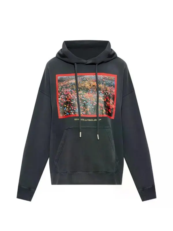 Off-White Graphic-print Hoodie - Grey