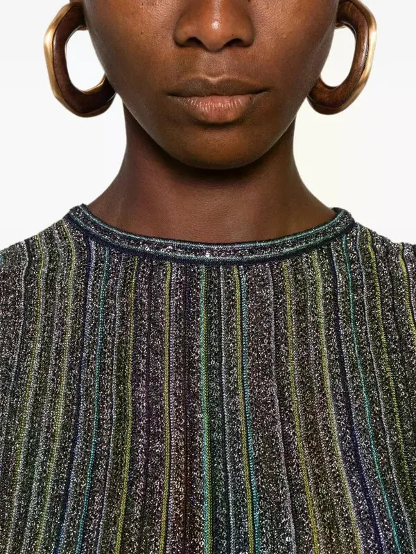 Missoni Sleveless Striped Tank Top - Green
