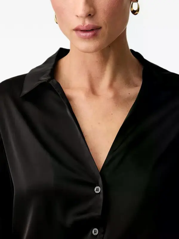 Guess Satin Finish Long Sleeve Shirt