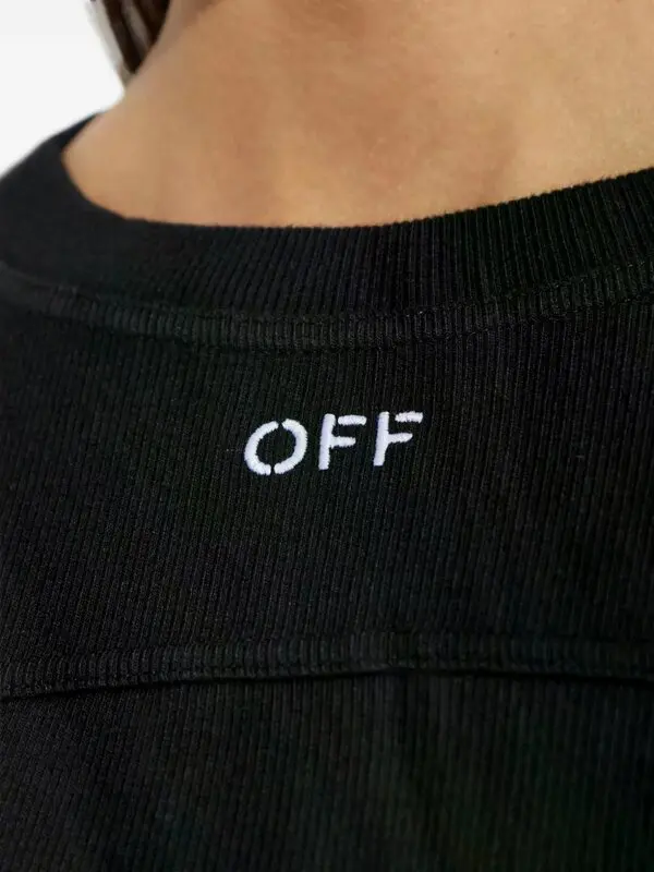 Off-White Logo-embroidered Mini Dress