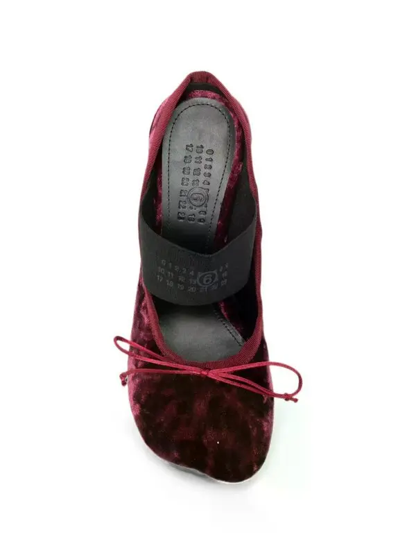 MAISON MARGIELA Velvet Elasticated-strap Pumps