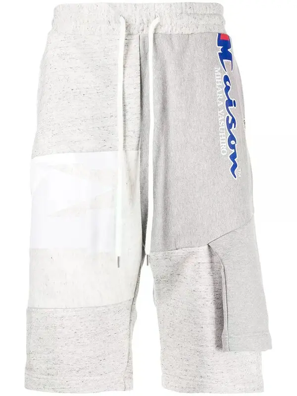 Mihara Yasuhiro Reconstructed Panelled Shorts - Grey