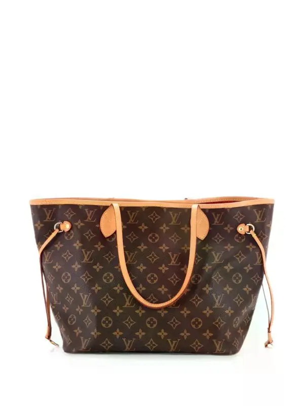 LOUIS VUITTON Neverfull Nm Monogram Canvas Mm Tote Bag - Brown