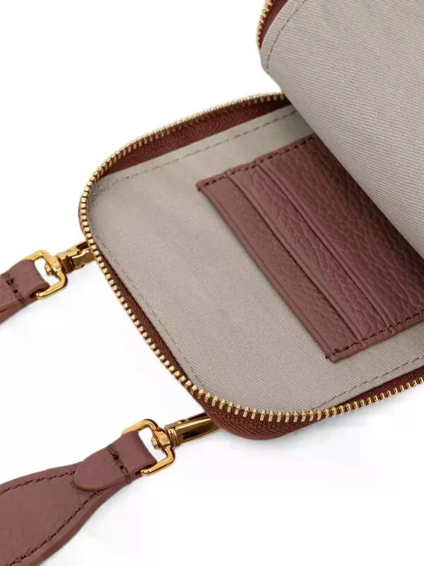 COCCINELLE Mini Pixie Grained Leather Phone Bag