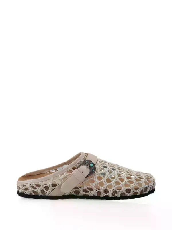 TAJI Thais Mules - White