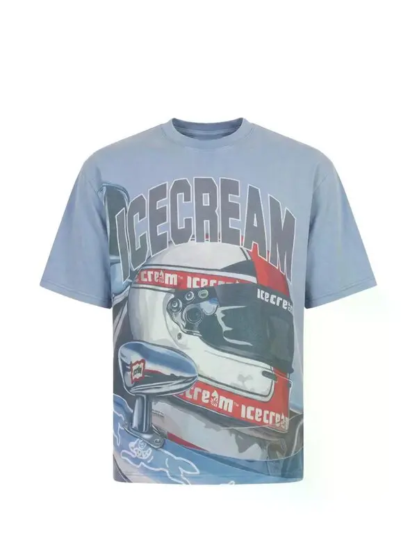 ICECREAM Sponsor Graphic-print T-shirt - Blue