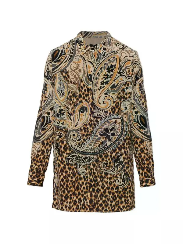 Etro Leopard-pattern Shirt - Neutrals