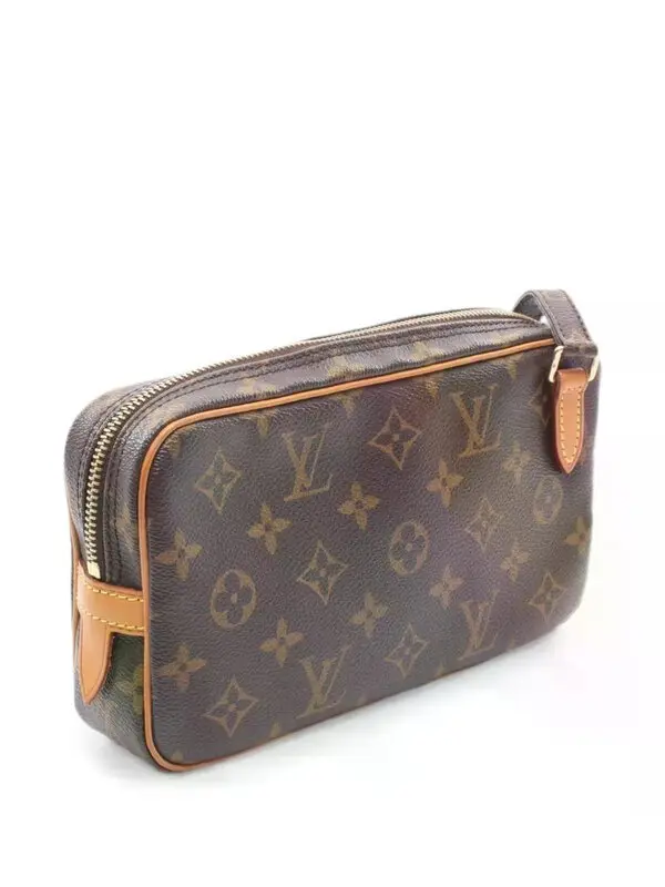 LOUIS VUITTON 2003 Monogram Marly Bandouliere Shoulder Bag - Brown