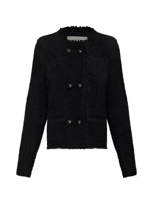 Isabel Marant Étoile Suely Frayed-edge Jacket - Black