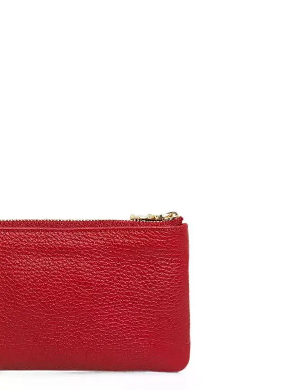 COCCINELLE Small C-me Softy Logo-print Grained Leather Purse