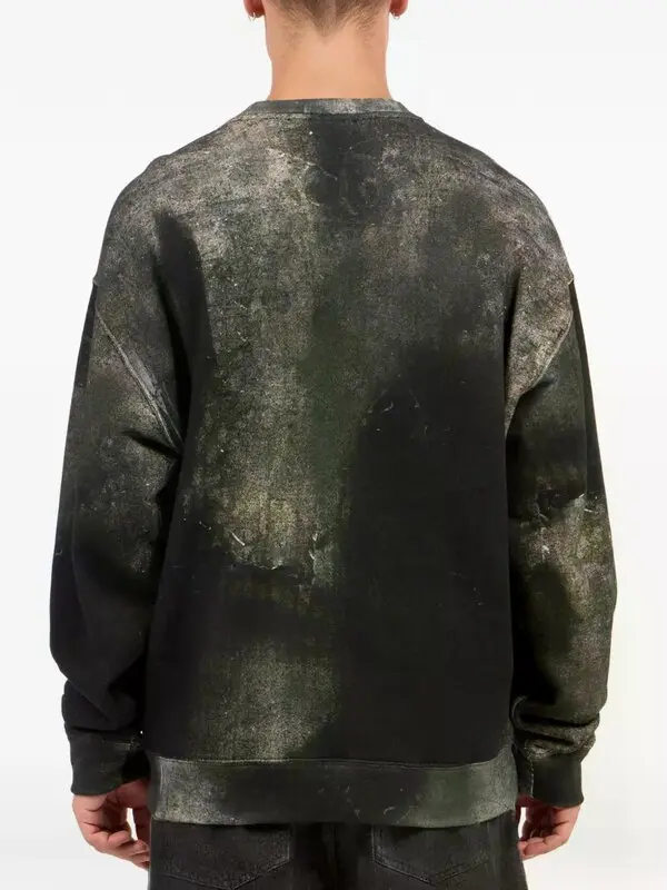 Roberto Cavalli Rose-print Faded-effect Sweater