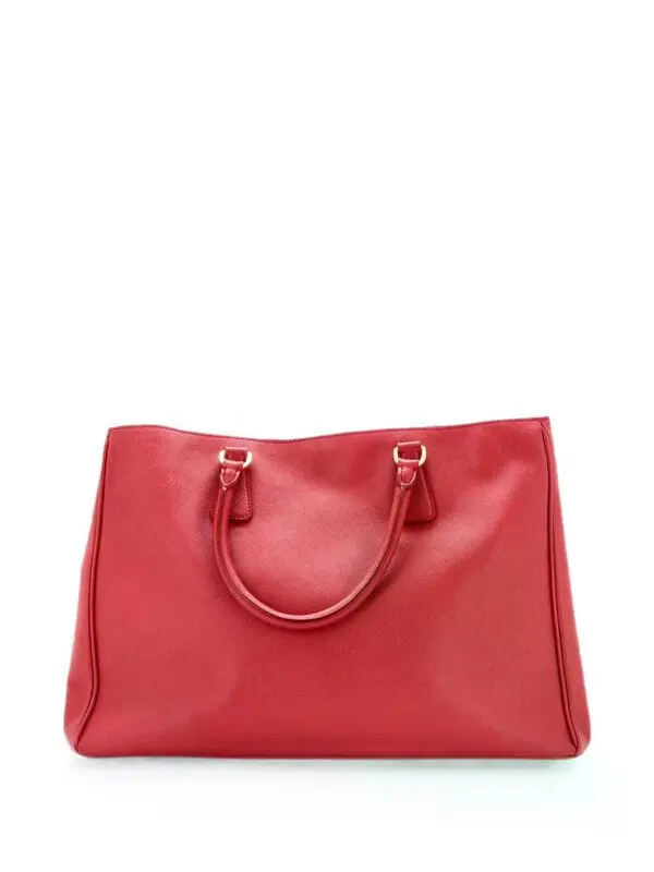Prada Lux Open Saffiano Leather Large Tote Bag - Red