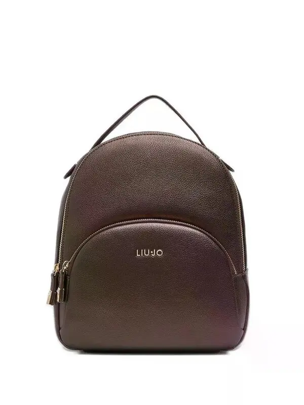 Liu Jo Logo Plaque Backpack - Brown
