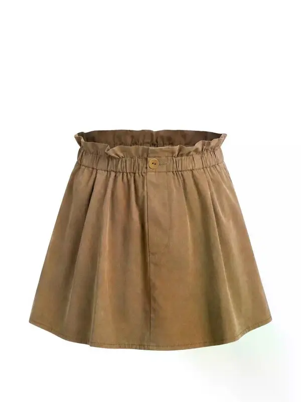Vince Paperbag-waist Skort - Brown