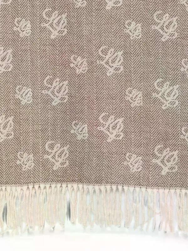 Liu Jo Herringbone Monogram Scarf