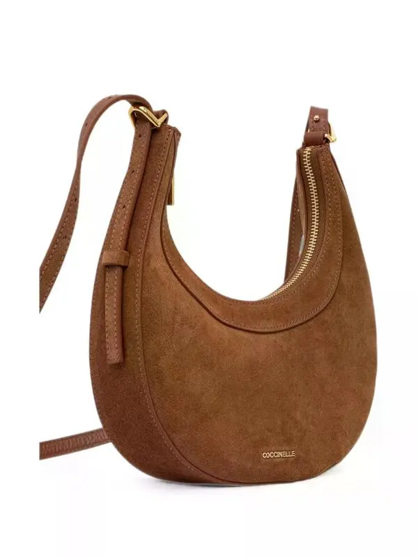 COCCINELLE Mini Whisper Suede Crescent Shoulder Bag