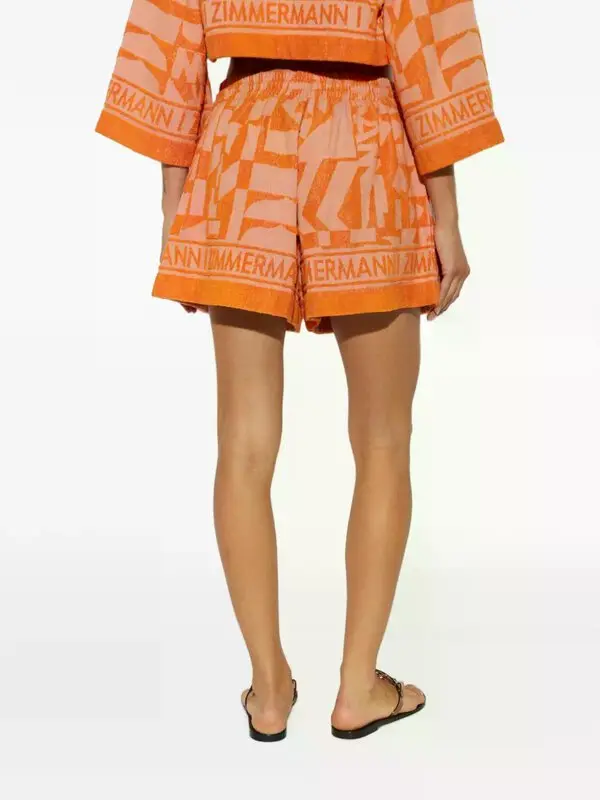 Zimmermann Solstice Logo-jacquard Shorts