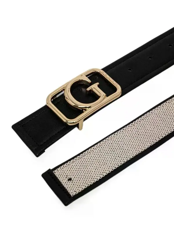 Guess Sebina Logo-plaque Reversible Belt - Black