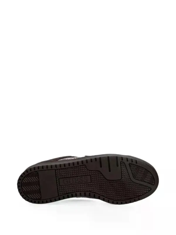 Guess Logo-print Suede-panelled Sneakers