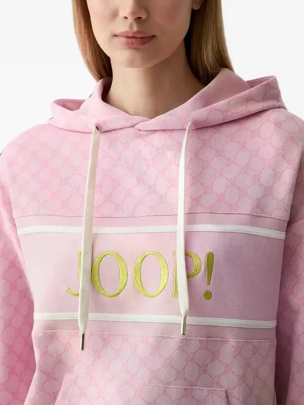 JOOP! Cornflower-pattern Logo-embroidered Hoodie
