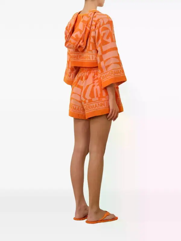 Zimmermann Logo-print Towelling Shorts