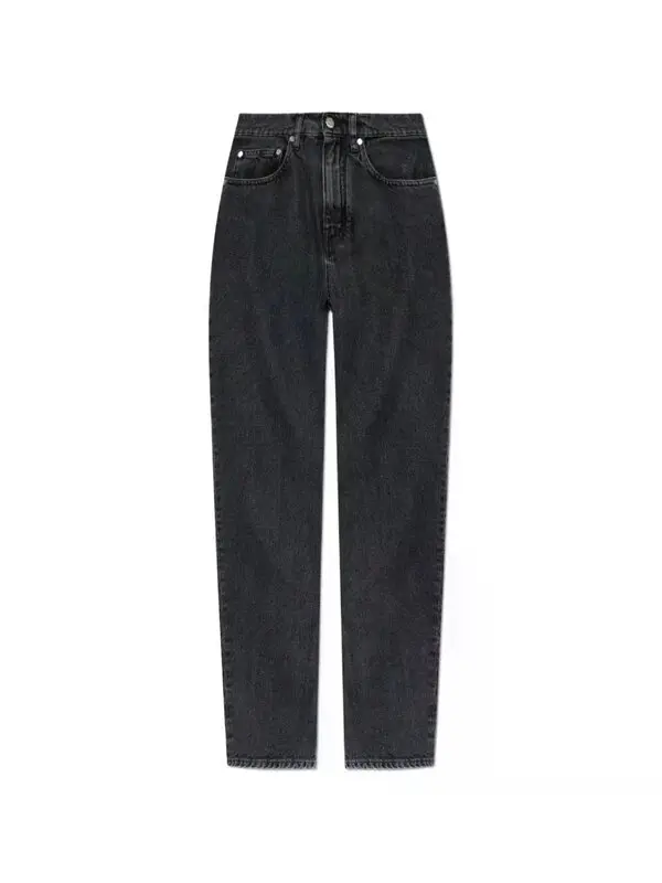 JIL SANDER Button Tapered-leg Jeans - Black