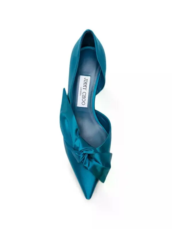JIMMY CHOO Bow-detail Pointed-toe Pumps