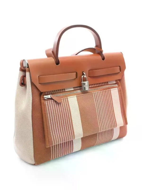 Hermès 2010s Pm Herbag Zip Le Tournet Tote Bag - Brown