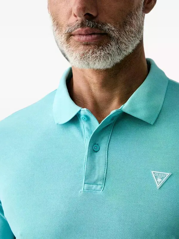 Guess Logo-patch Polo Shirt